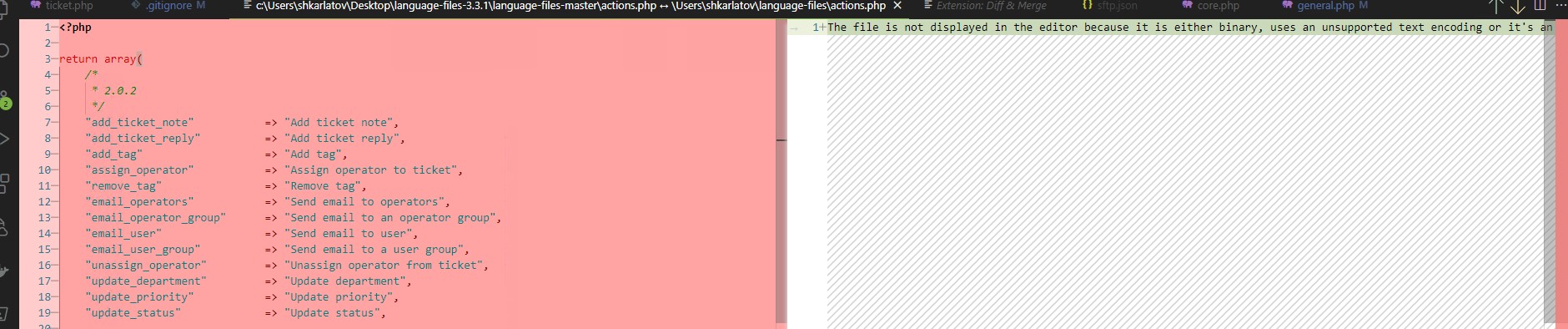Error While Comparing Files · Issue 51 · Moshfeu Vscode Diff Merge · Github