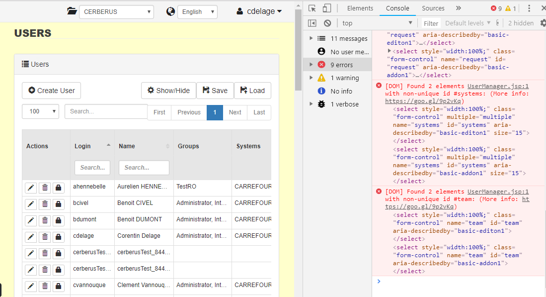 When create an User the mail isn't send to new user, and the QA fail to reload user-info · Issue ...