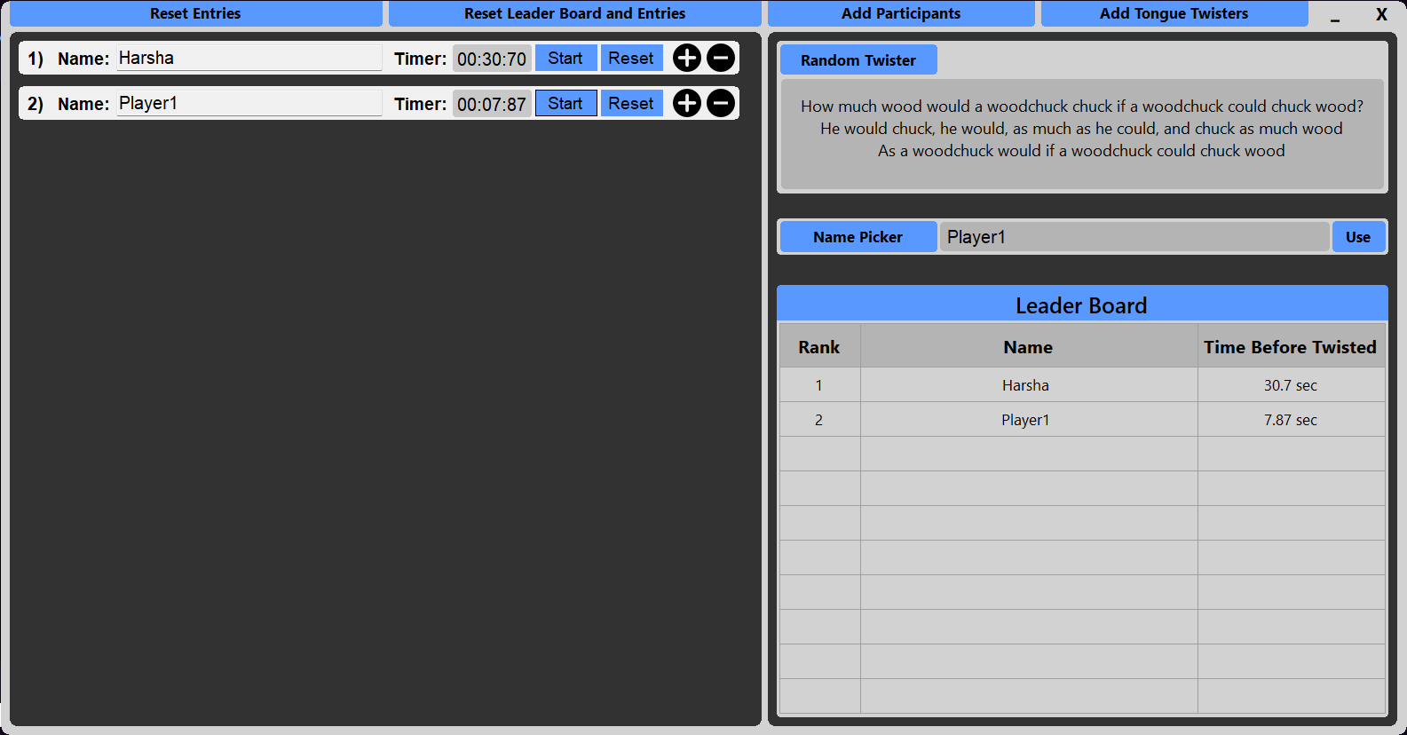 GitHub - kick-buttowski/TongueTwisterGame