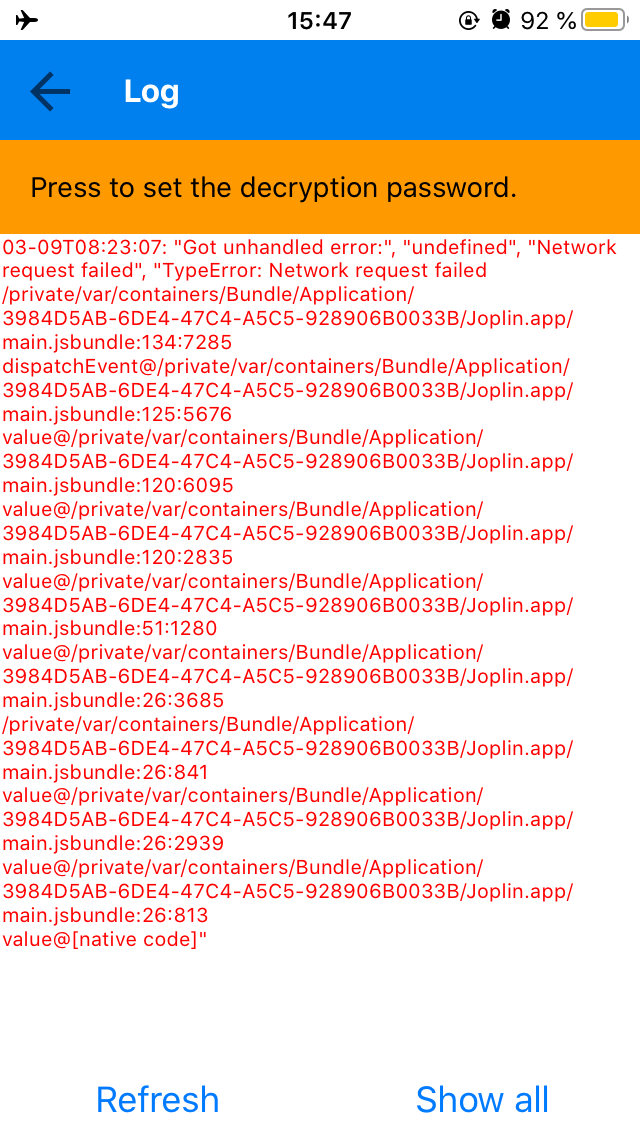 note added from mobile shows up as encrypted in linux desktop · Issue #2698 · laurent22/joplin ...
