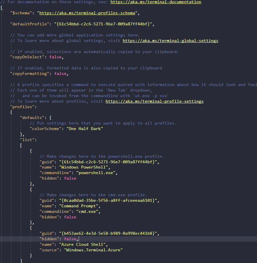 Unable to save updated defaults.json - even when running as ...
