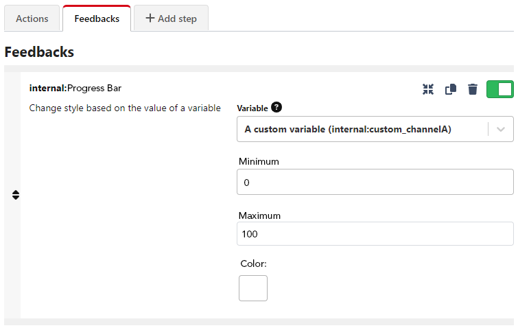 Progress Bar/Volume Indicator · Issue #2572 · bitfocus/companion · GitHub
