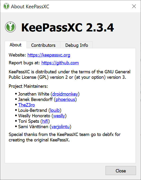 You use an old version of KeePassXC. · Issue #375 · keepassxreboot/keepassxc-browser · GitHub