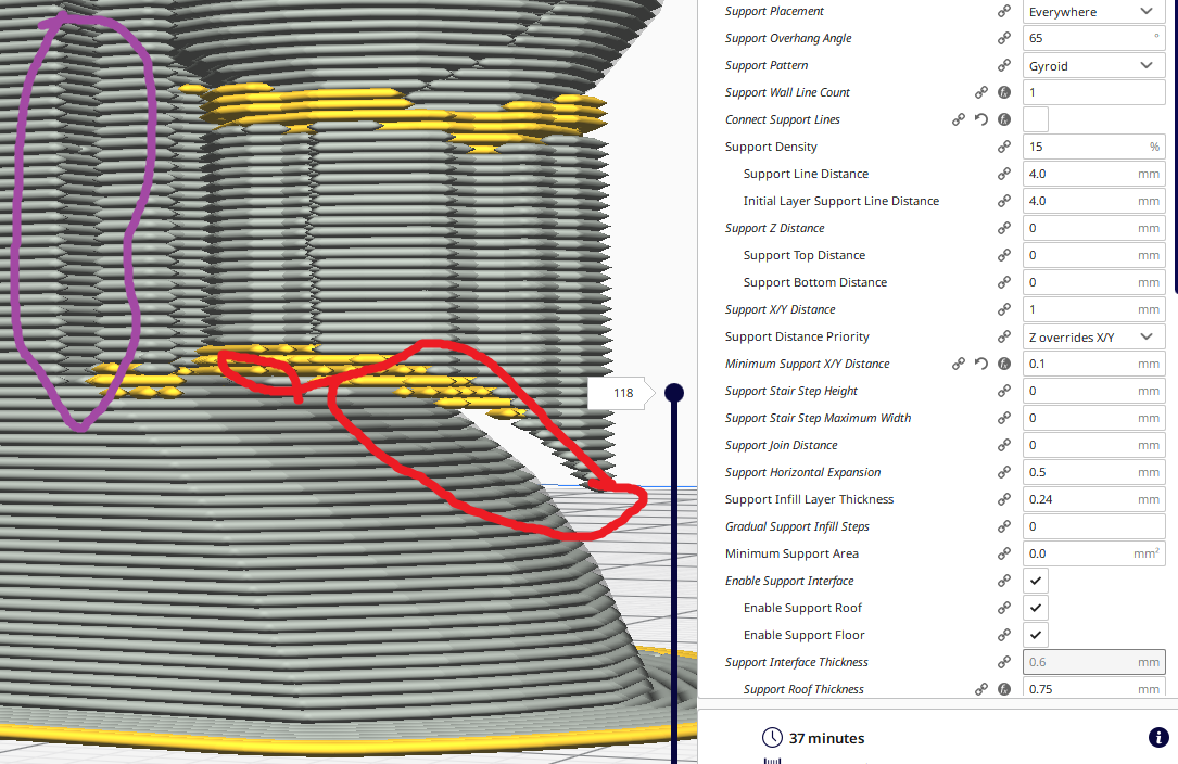 V3+ Support Distance Priority Not Respected on Floors · Issue #6123 · Ultimaker/Cura · GitHub