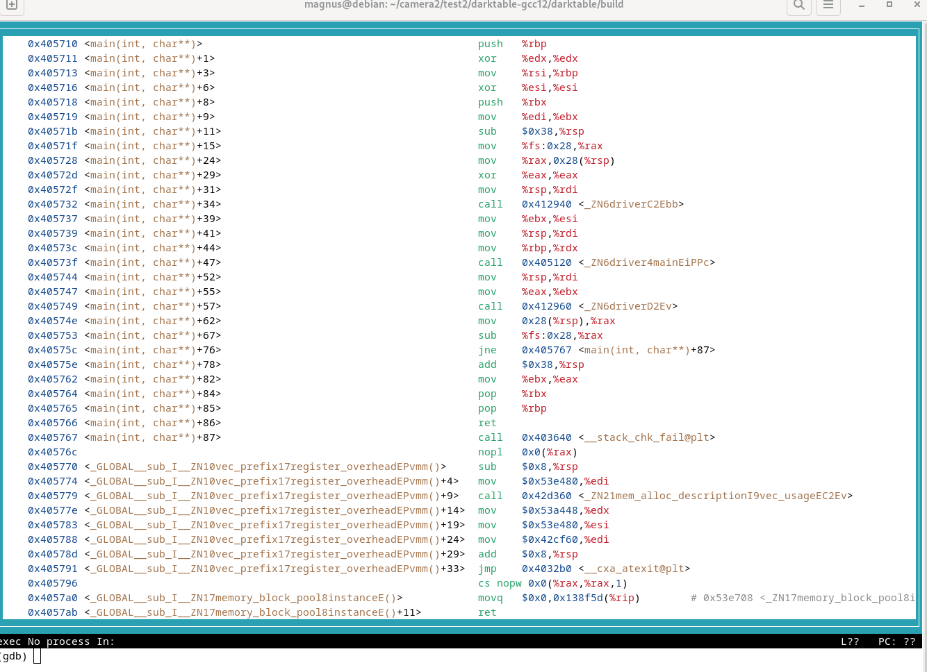 Git Master Debian 12 Bookworm Building Darktable Triggers Internal Compiler Error · Issue