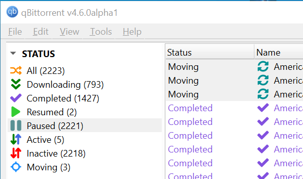 Inconsistent `Filters Sidebar` behaviour · Issue #18986 · qbittorrent/qBittorrent · GitHub