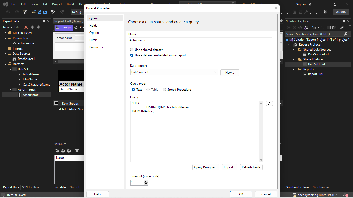 GitHub - sheddyranking/SSRS-Report: Extracted Movie CAST Report from ...