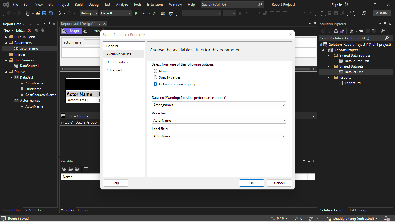 GitHub - sheddyranking/SSRS-Report: Extracted Movie CAST Report from ...