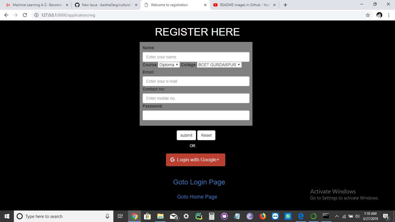 GitHub - AasthaGarg/cultural-feast-website: B.tech 2nd year industrial project