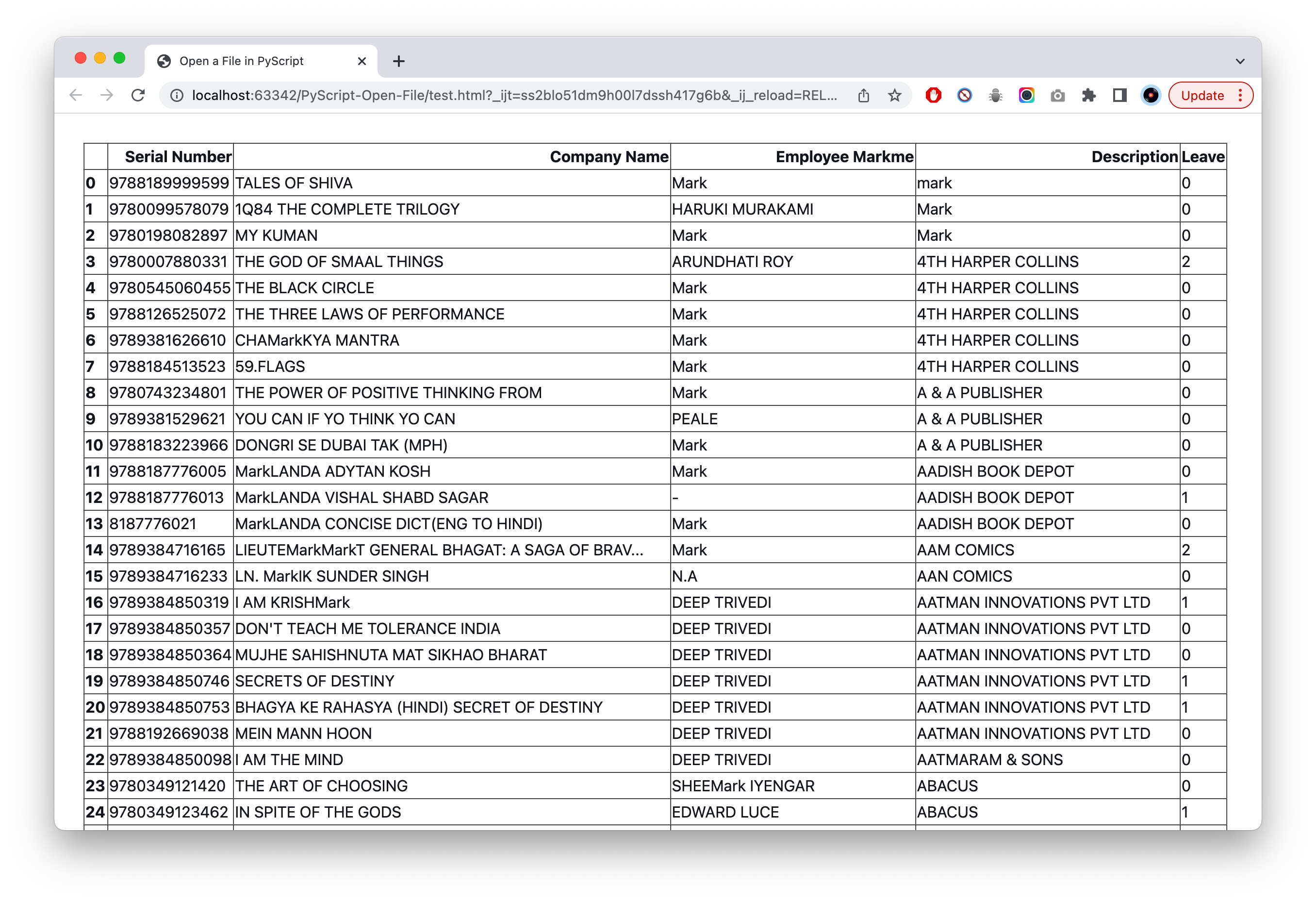GitHub Patalin Pyscript Open CSV File