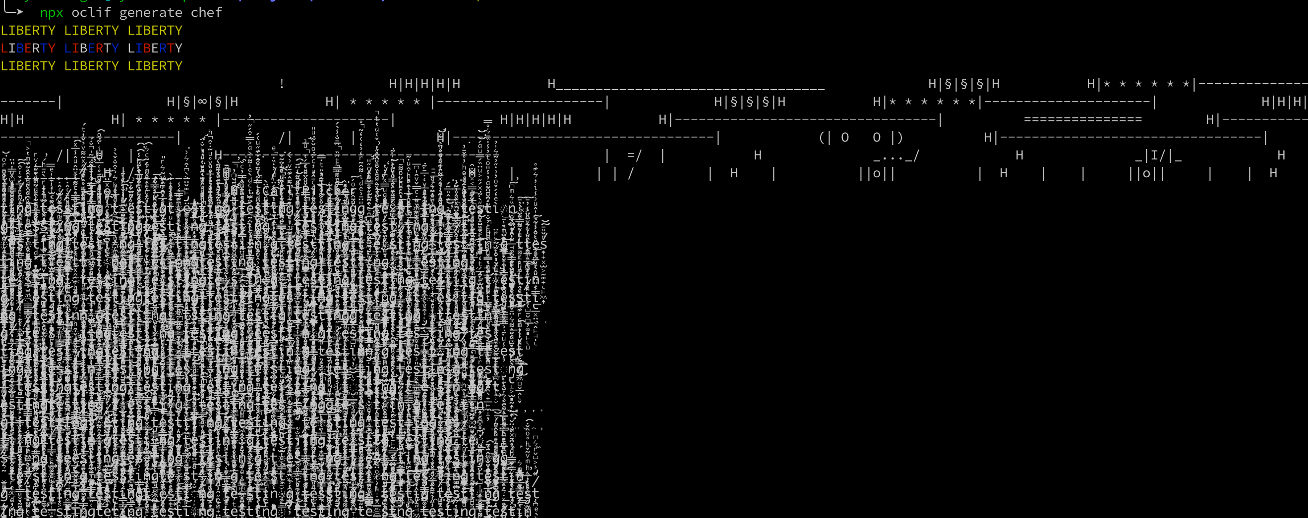 Odd Vertical Characters In Terminal When Running Oclif · Issue 787 · Oclif Oclif · Github
