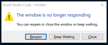 Ctrl + C doesn't end running command, Kill Terminal "trashcan" crashes VSCode with some ...