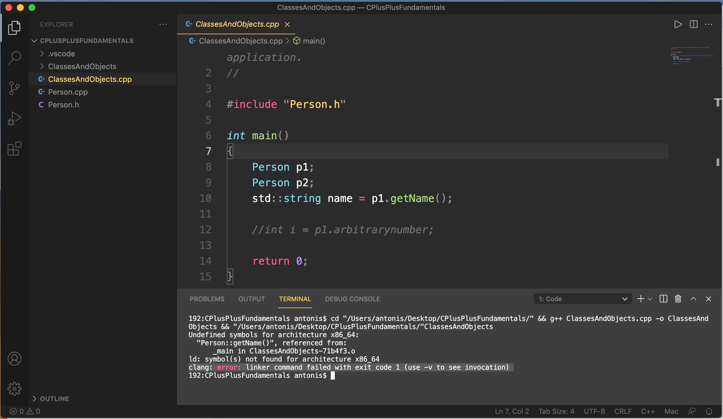 Compile Error Clang Error Linker Command Failed With Exit Code 1