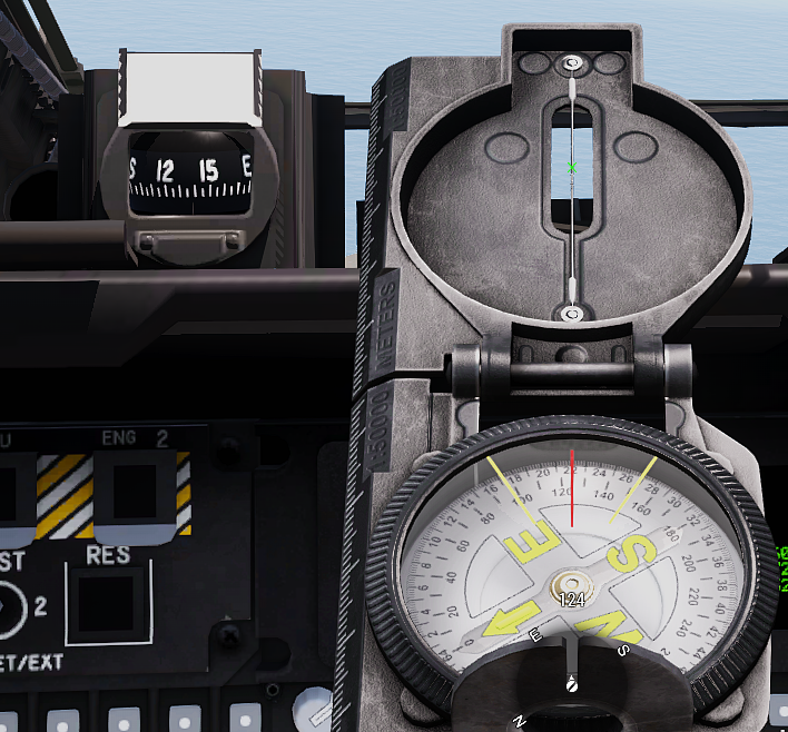 Pilot's magnetic "whiskey" compass is offset, has errors in display ...
