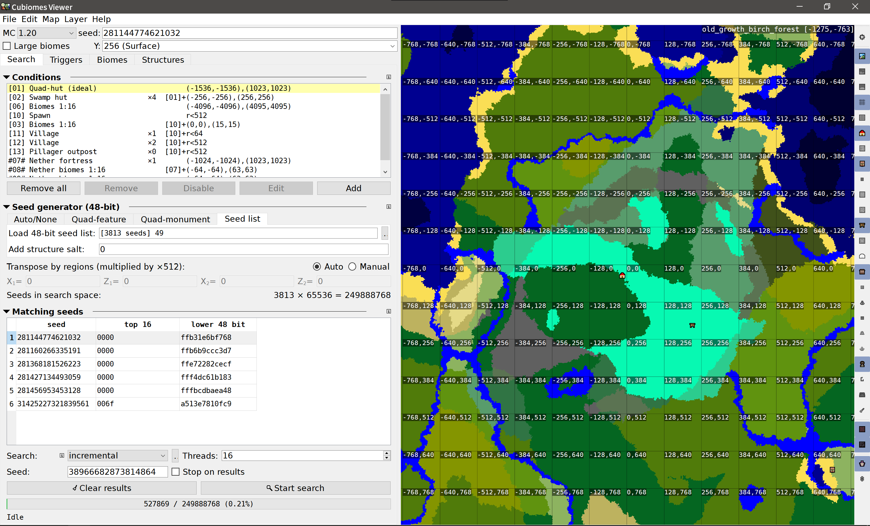 Found seeds didn't meet the condition. · Issue #246 · Cubitect/cubiomes ...