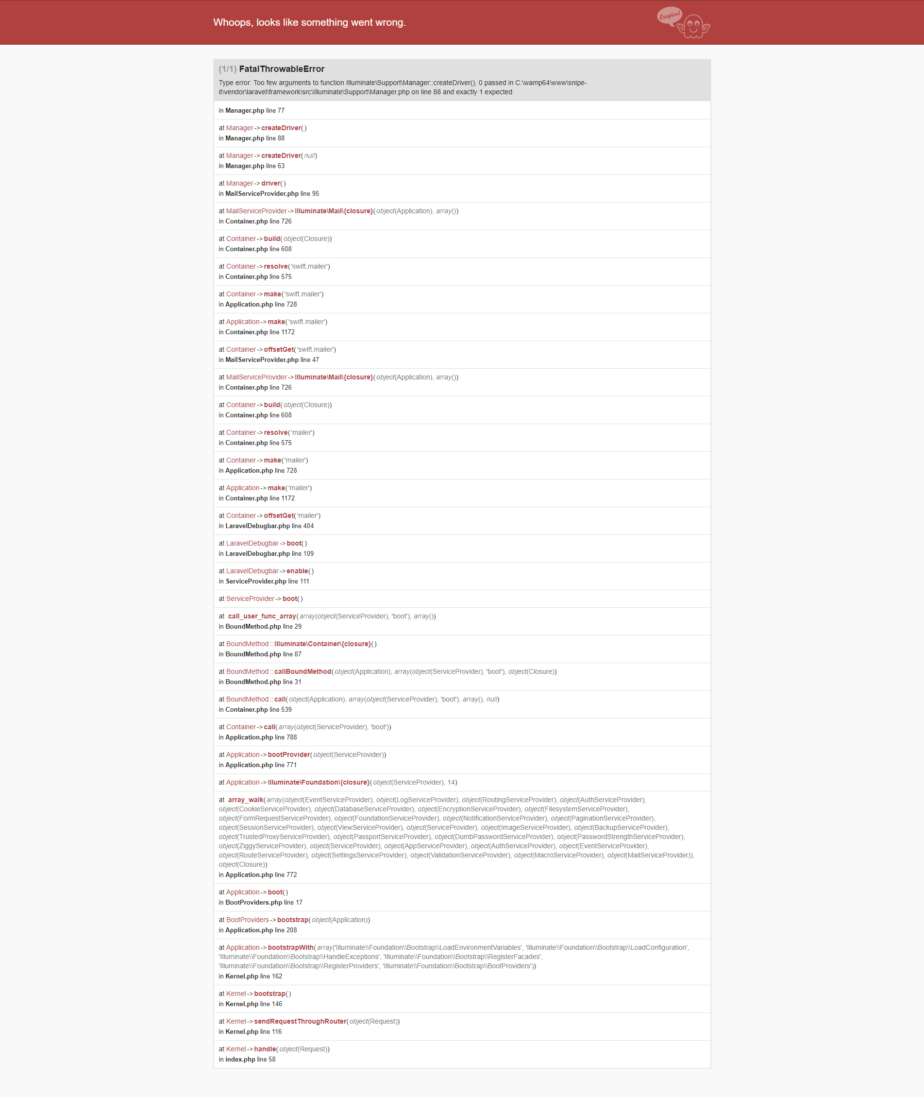Fail to upgrade from 4.6.10 to 4.6.13 · Issue #6816 · snipe/snipe-it · GitHub