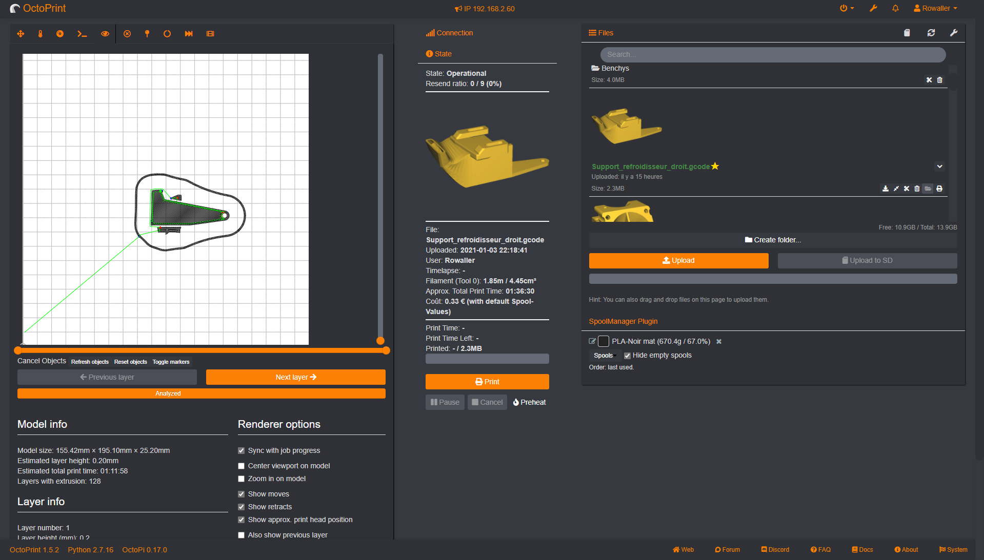 Gcode viewer doesn't fit the dedicated area · Issue #43 · LazeMSS/OctoPrint-UICustomizer · GitHub