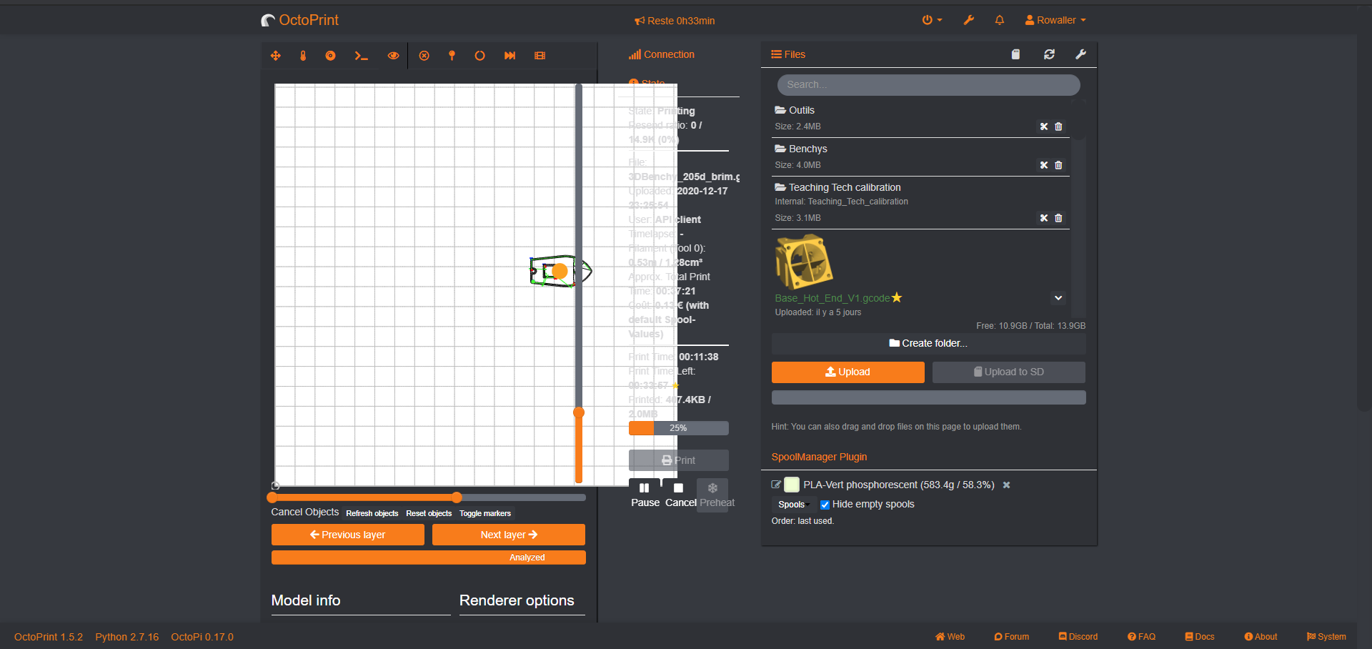 Gcode viewer doesn't fit the dedicated area · Issue #43 · LazeMSS/OctoPrint-UICustomizer · GitHub