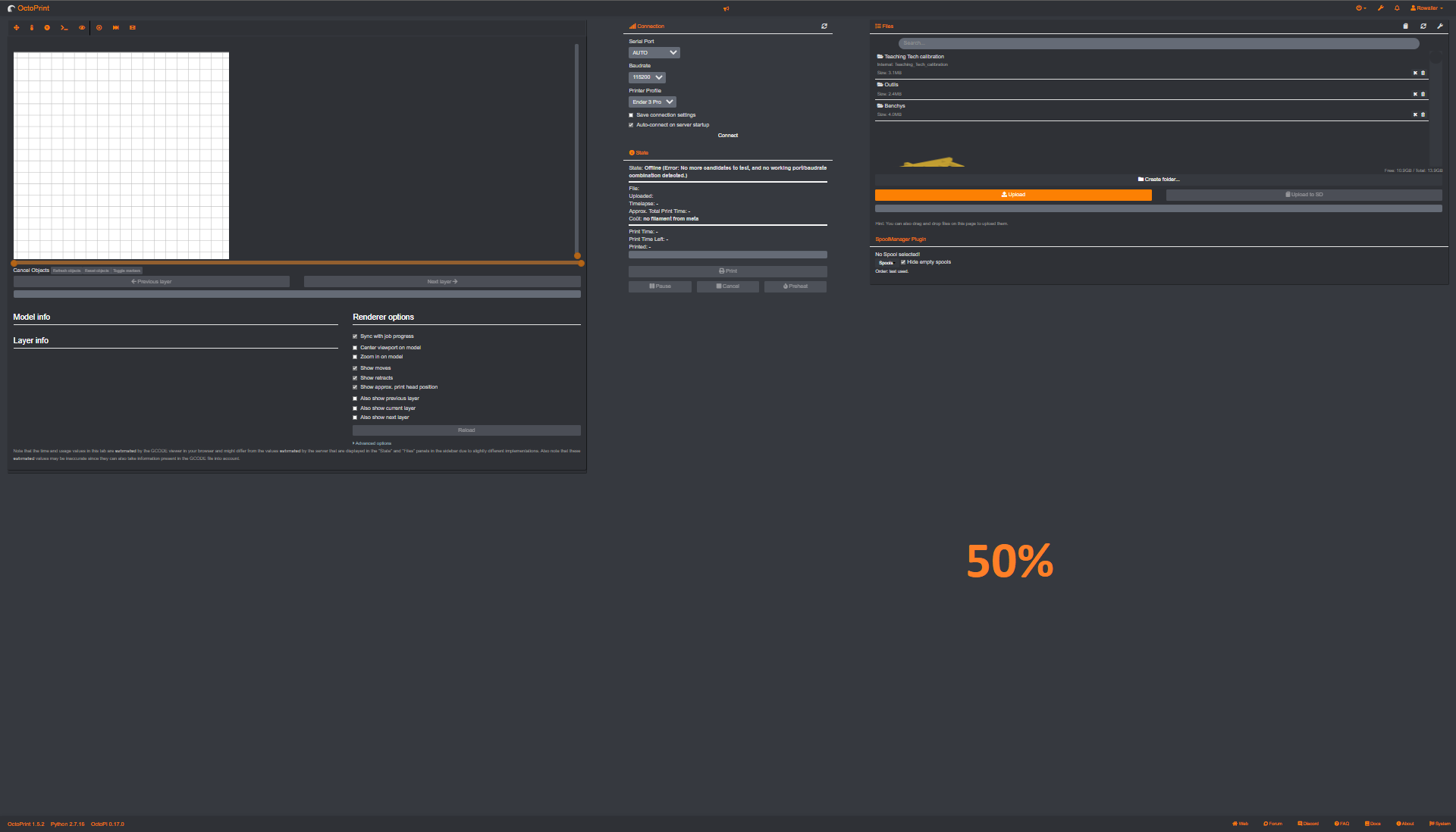 Gcode viewer doesn't fit the dedicated area · Issue #43 · LazeMSS/OctoPrint-UICustomizer · GitHub