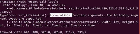 how can I get camera intrinsic ? · Issue #1847 · isl-org/Open3D · GitHub