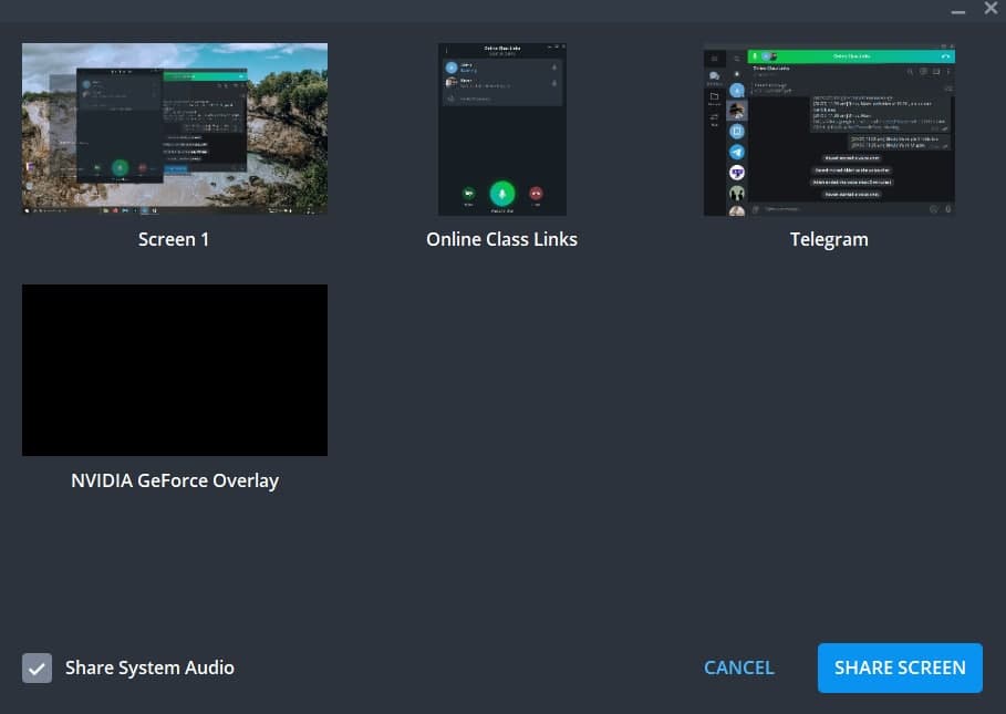 [Question] Why screenshare audio doesn't work on Linux ("Share System ...