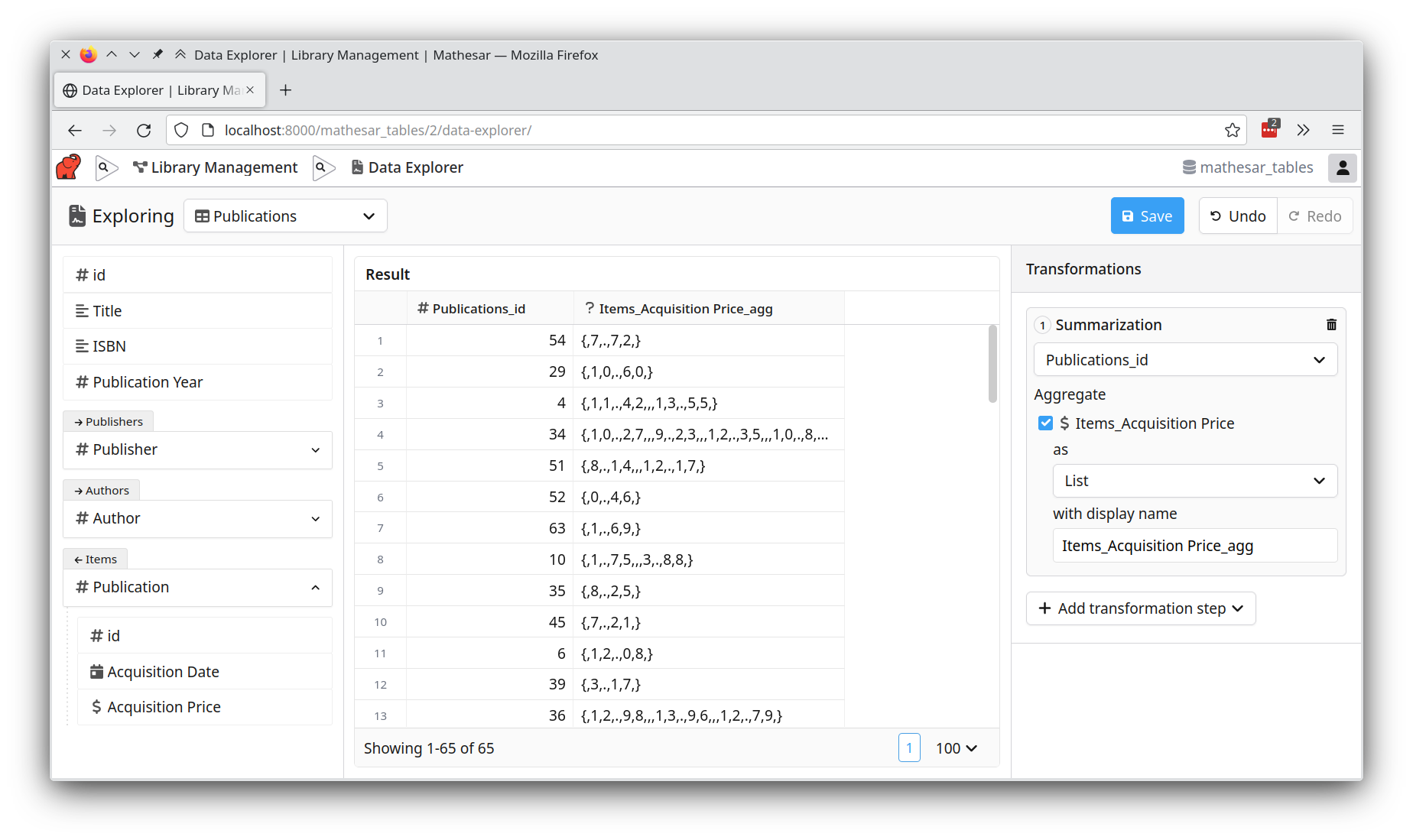 Fix `array_agg` on money columns · Issue #1798 · mathesar-foundation/mathesar · GitHub