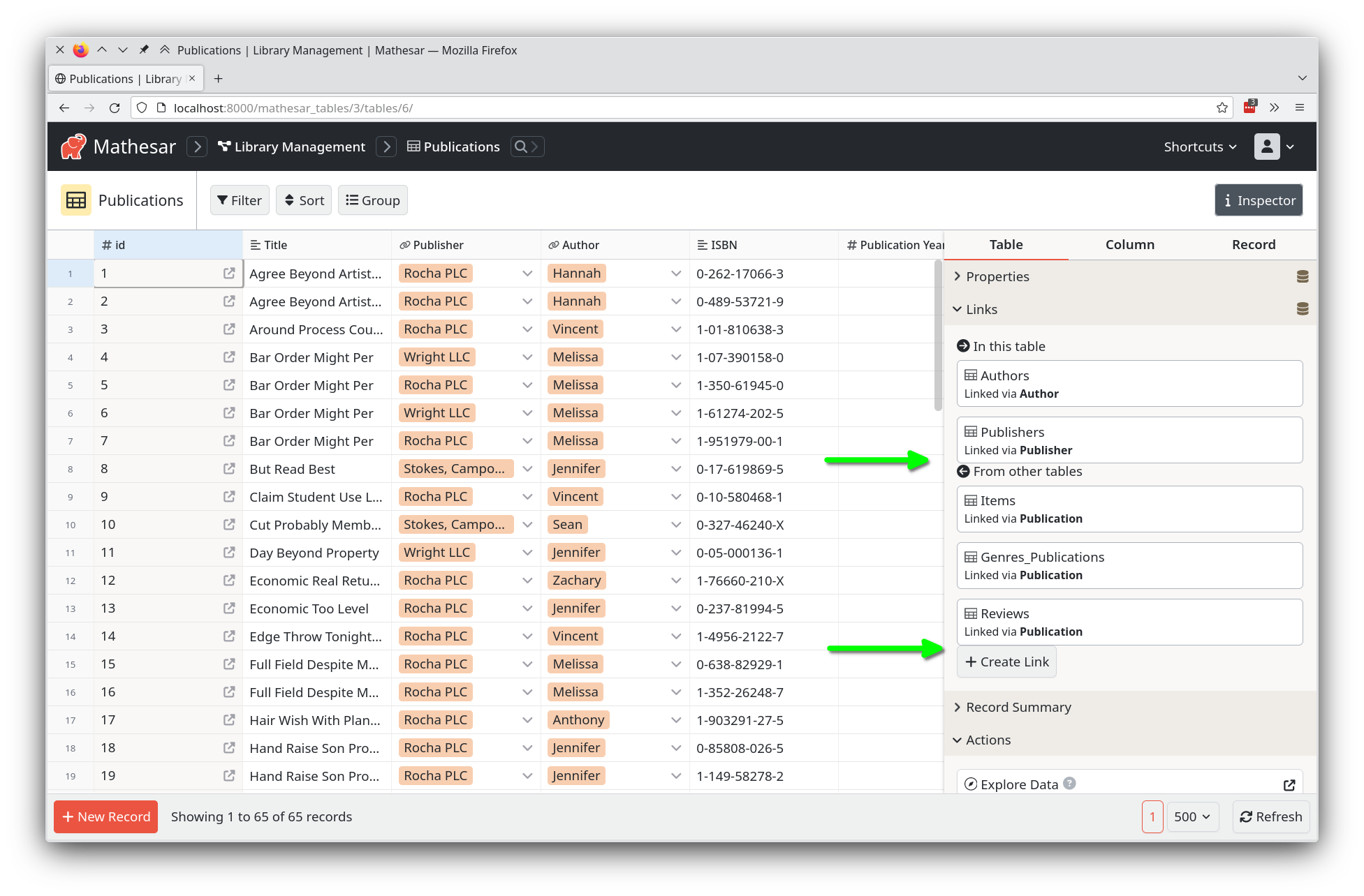 Messy spacing in table links section of table inspector · Issue #2099 · mathesar-foundation ...