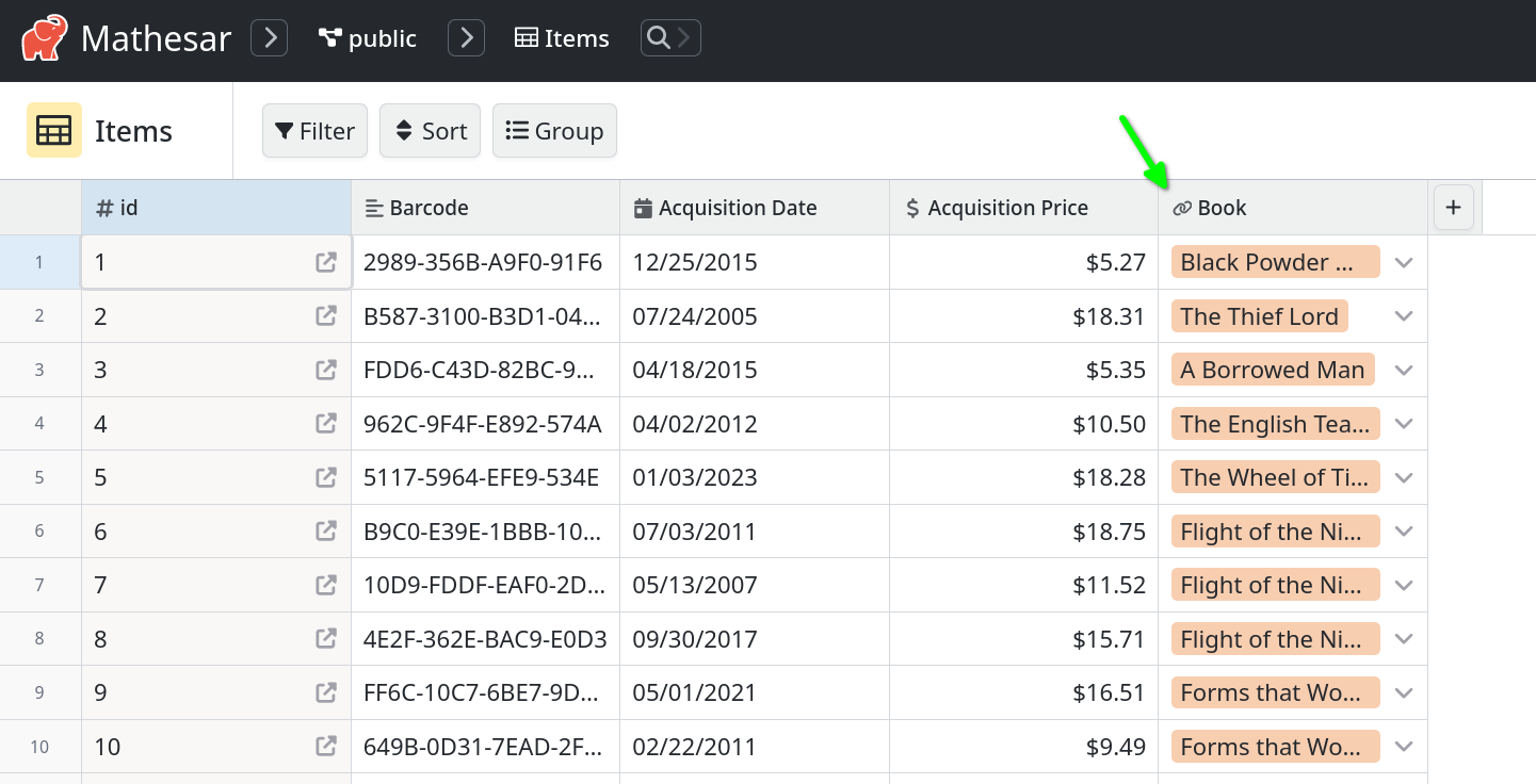 FK column names need link icon in some UI locations · Issue #2355 · mathesar-foundation/mathesar ...