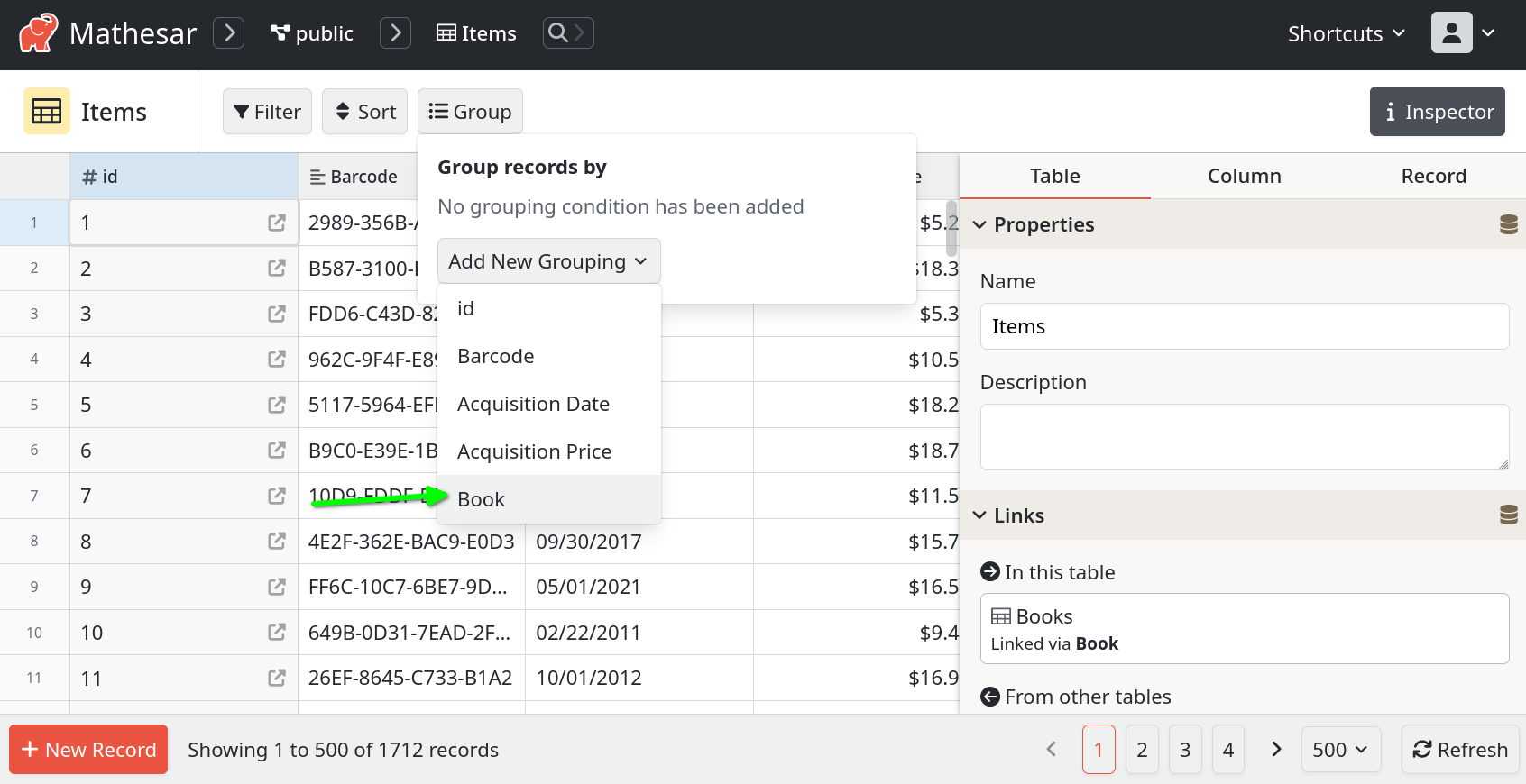 FK column names need link icon in some UI locations · Issue #2355 · mathesar-foundation/mathesar ...