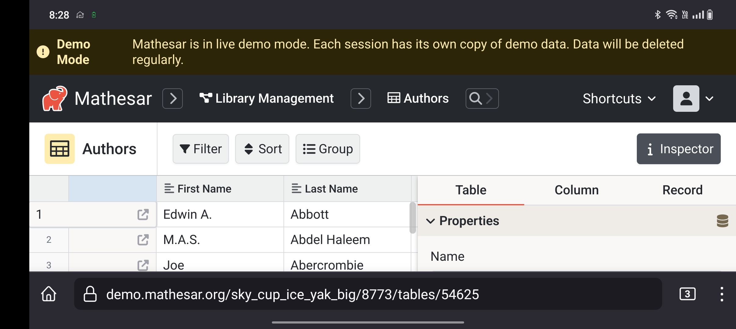 Warn live demo users that Mathesar does not work on mobile devices · Issue #2413 · mathesar ...