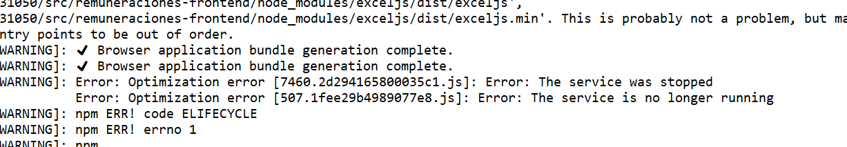 Service optimizacion stopped in aws amplify deploy with several modules · Issue #218 · angular ...