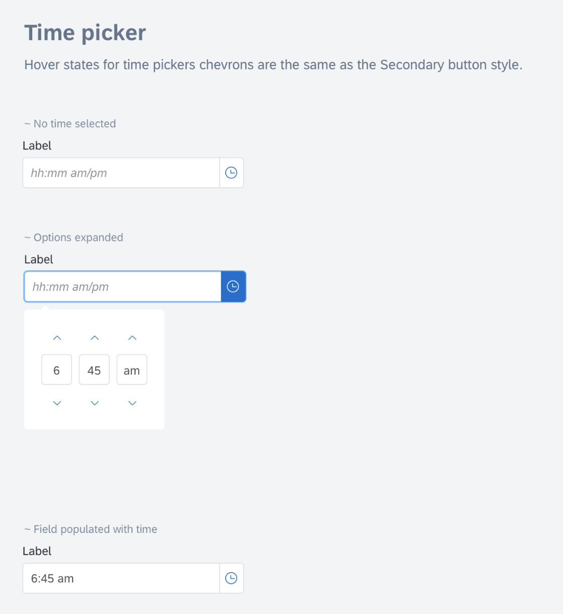 Lib: Implement time picker · Issue #385 · SAP/fundamental · GitHub