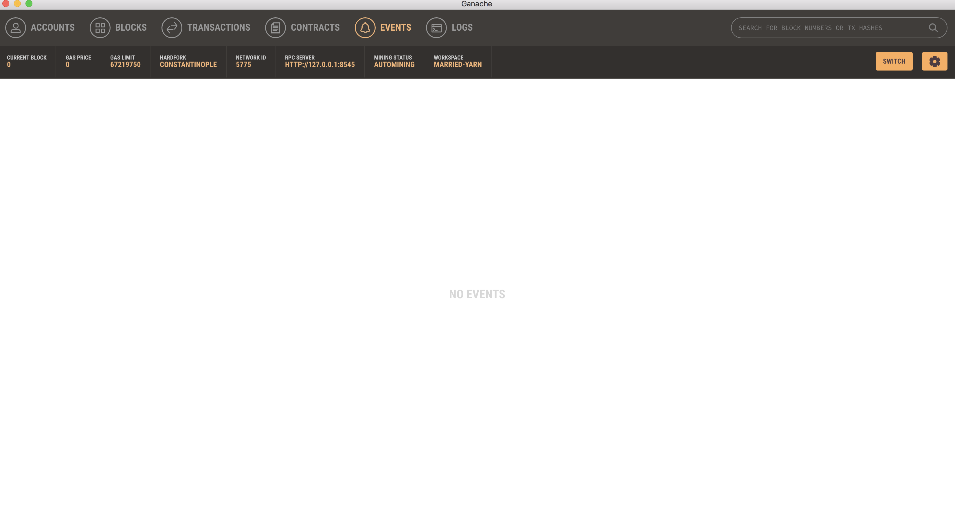 Ganache Transaction wording needs to be vertically centered · Issue #1126 · trufflesuite/ganache ...