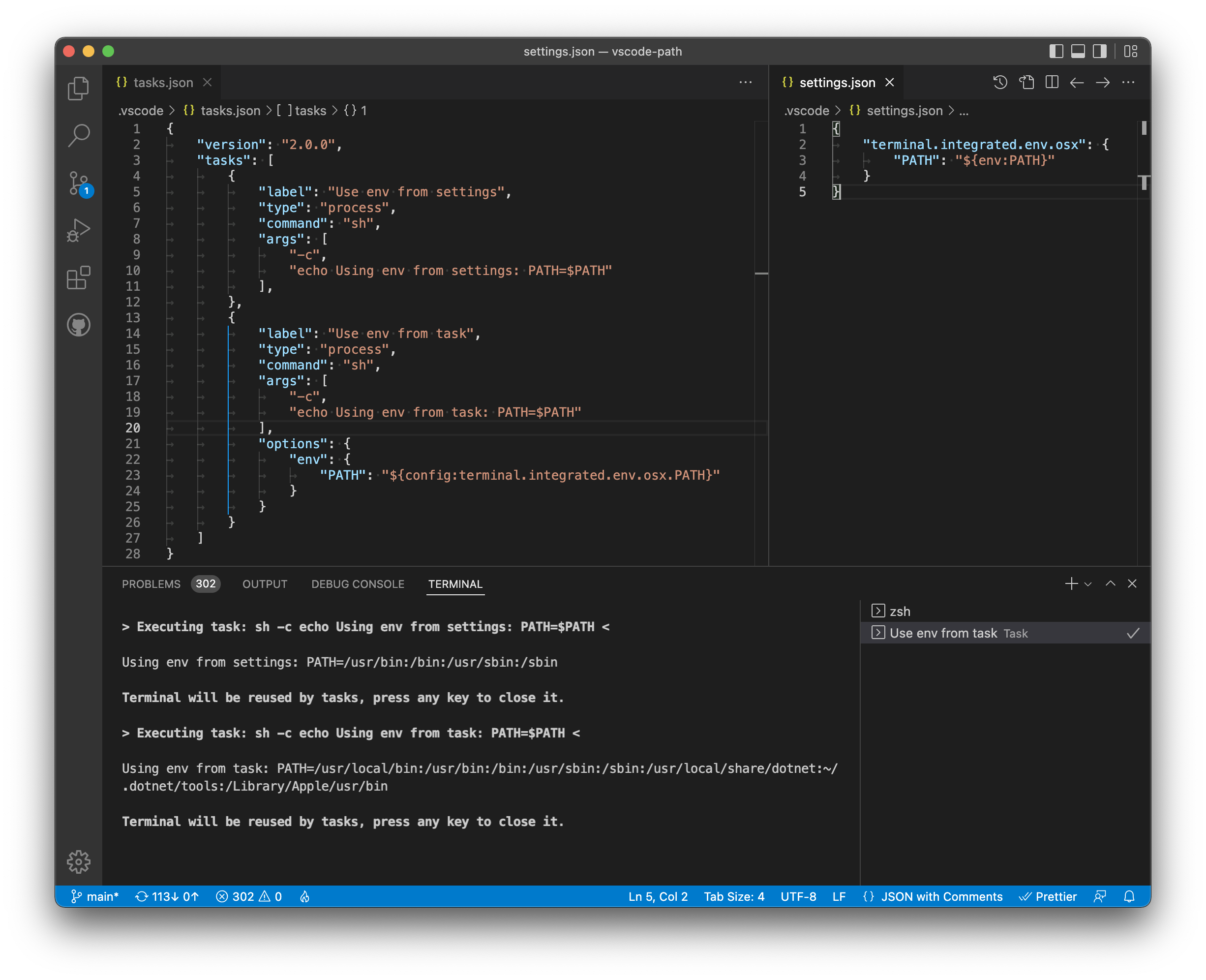 Inconsistent behavior of ${env:PATH} · Issue #145434 · microsoft/vscode ...