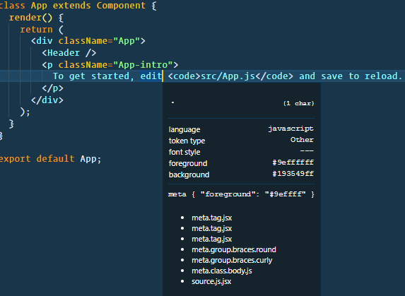 HTML strings are same color as HTML Tag names · Issue #105 · wesbos/cobalt2-vscode · GitHub