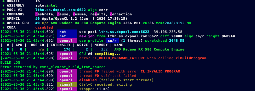 macOS Kawpow Errors [Or mistake in setup] · Issue #2345 · xmrig/xmrig · GitHub