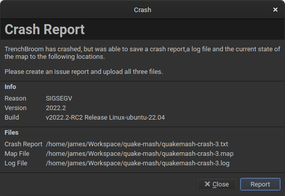 Frequent crashes when resizing brushes · Issue #4137 · TrenchBroom/TrenchBroom · GitHub
