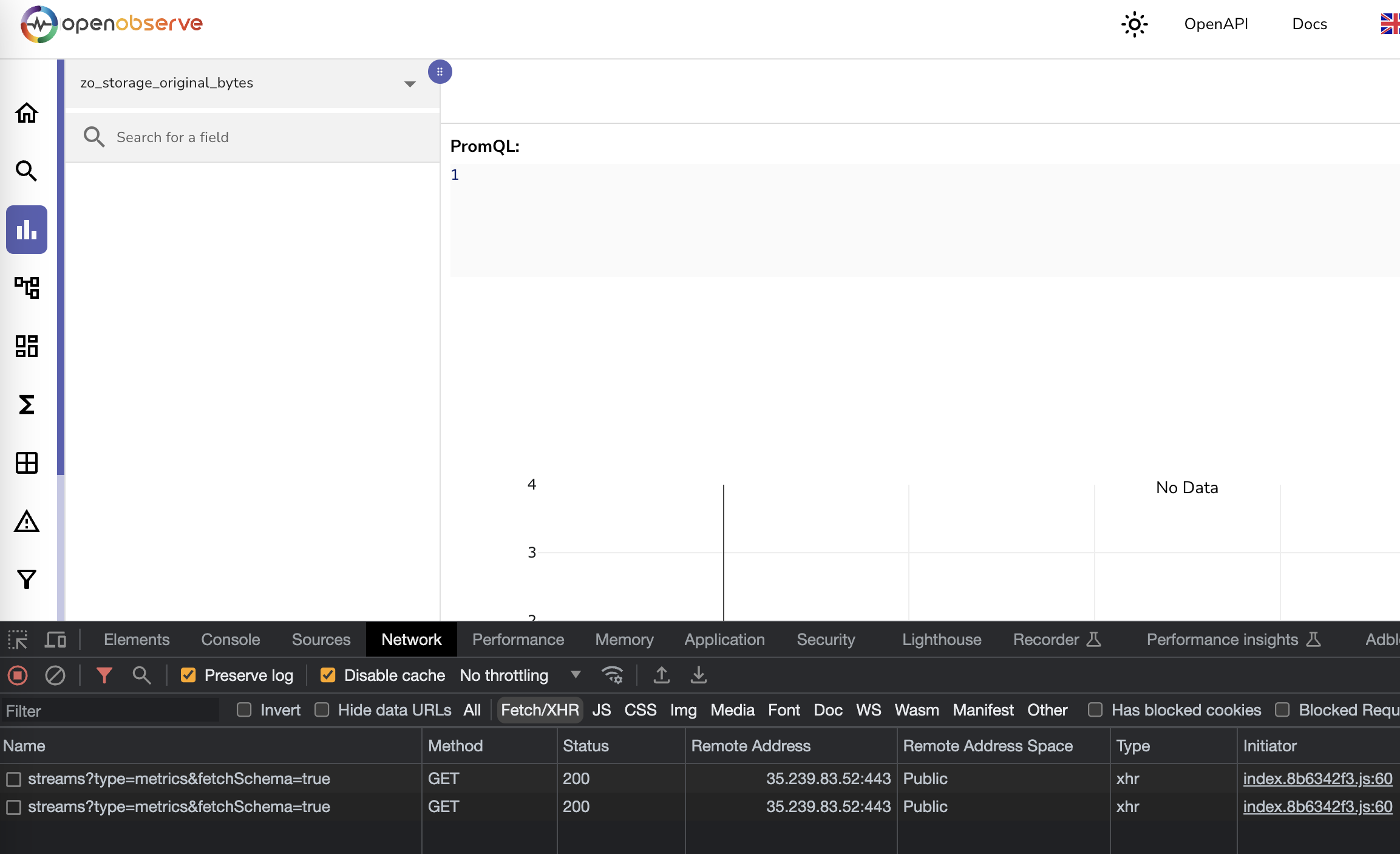 two calls instead of one are made when you visit the metrics page · Issue #1129 · openobserve ...