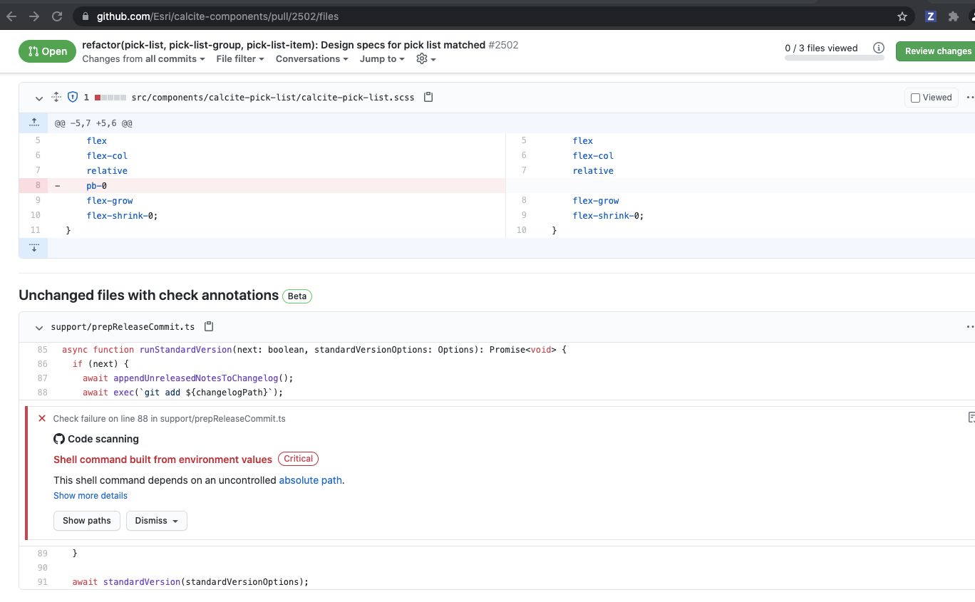 Tooling: "Unchanged files with check annotations" failures on pr builds prevents merge · Issue ...