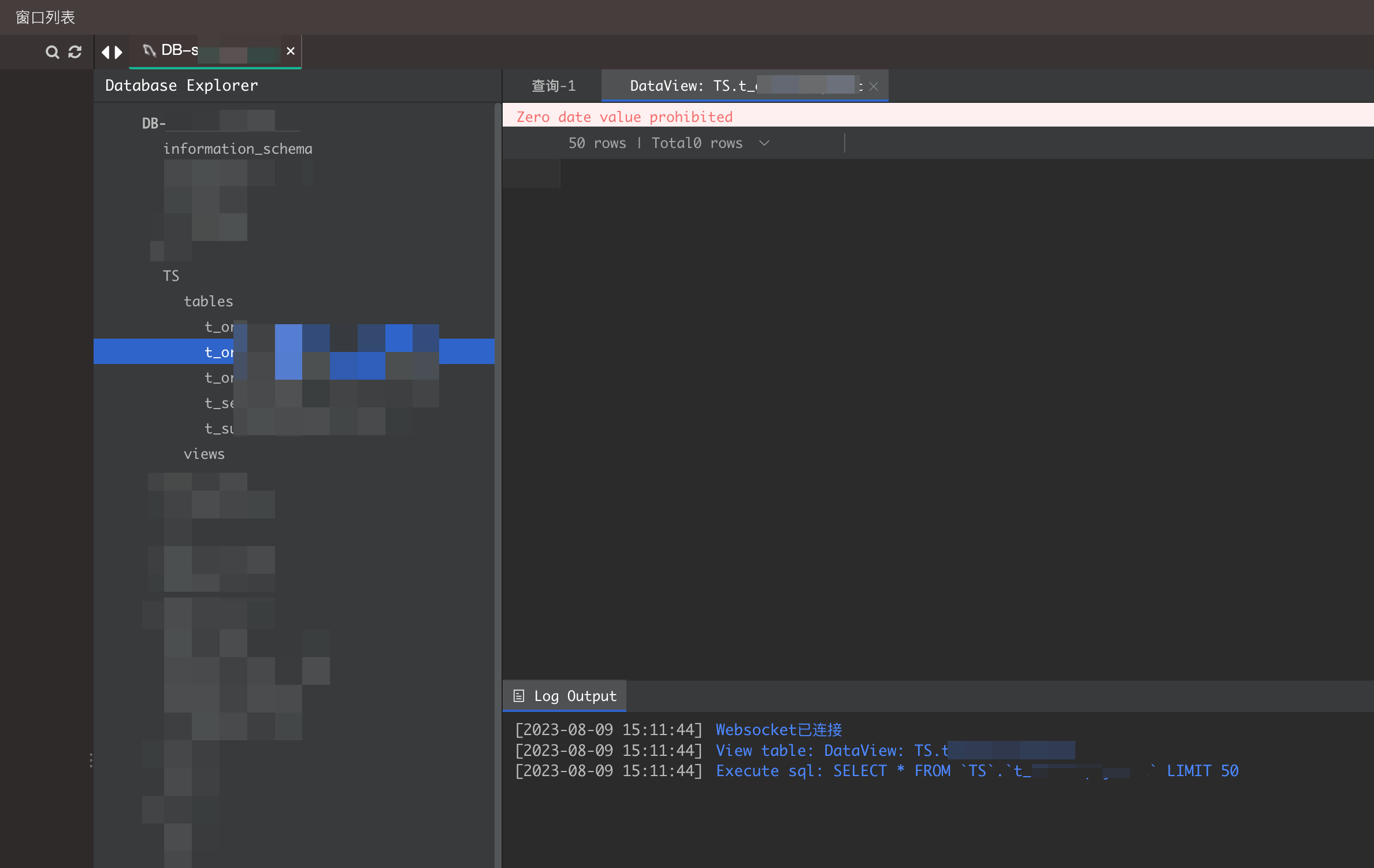 [Bug] DB web GUI有些表无法查询，执行错误: Zero date value prohibited · Issue #11234 · jumpserver/jumpserver ...