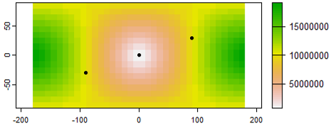 terra::distance with signature 'SpatRaster,SpatVector' does not work properly · Issue #567 ...