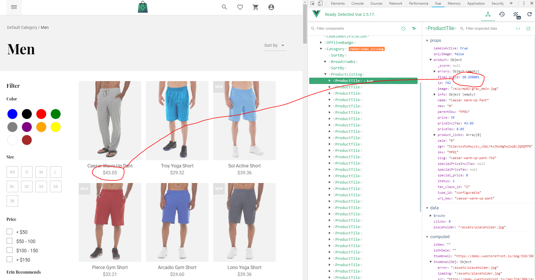 Category sorting by price is not working as expected · Issue #1459 · vuestorefront/vue ...