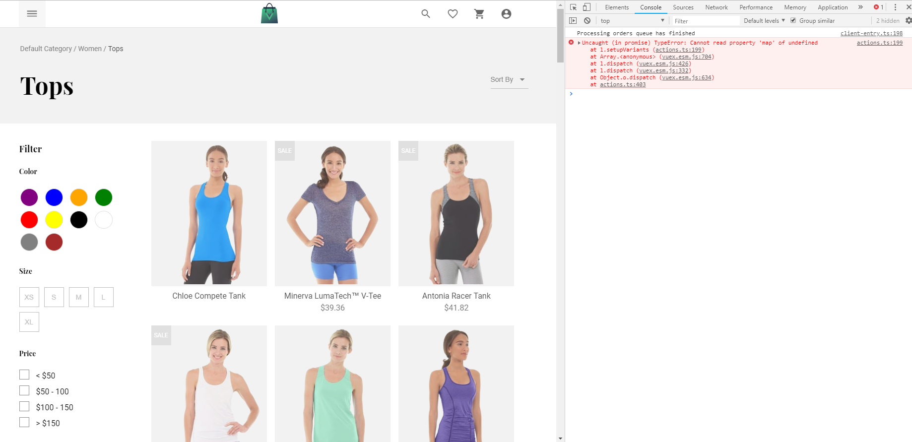 Products Can T Be Accessed From The Catalog · Issue 1833 · Vuestorefront Vue Storefront · Github