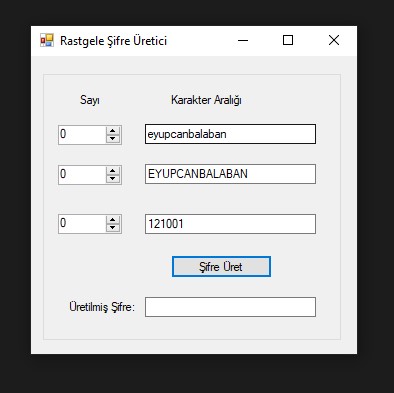 GitHub - epbalaban01/PasswordGenerator: Rastgele Şifre Üretici