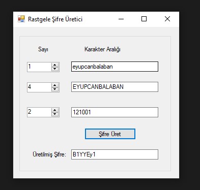 GitHub - epbalaban01/PasswordGenerator: Rastgele Şifre Üretici