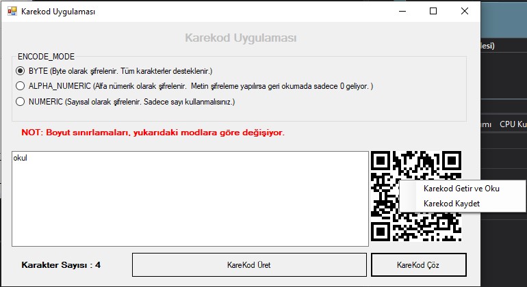 GitHub - epbalaban01/KareKodUygulamasi: C# Karekod Uygulaması