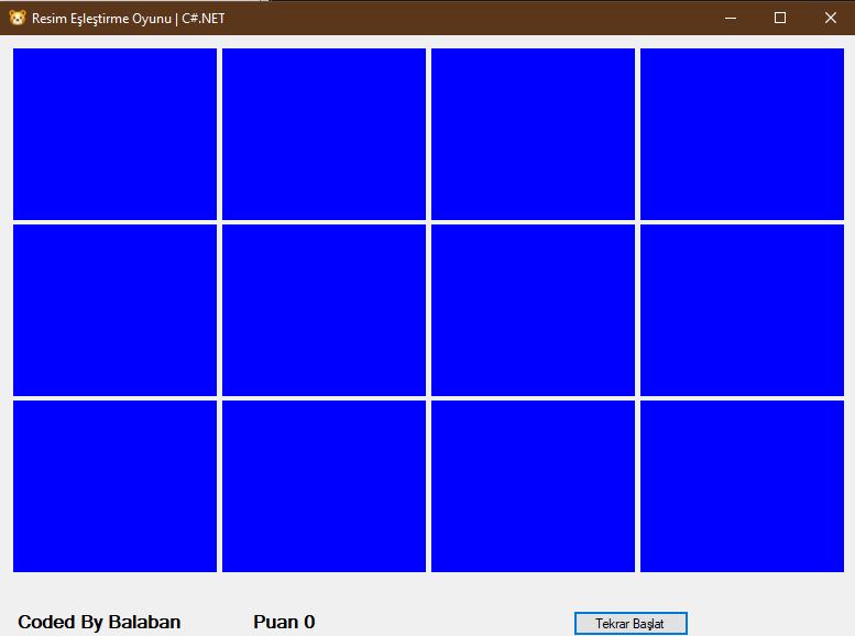 GitHub - epbalaban01/ResimEslestirmeOyunu: Resim Eşleştirme Oyunu