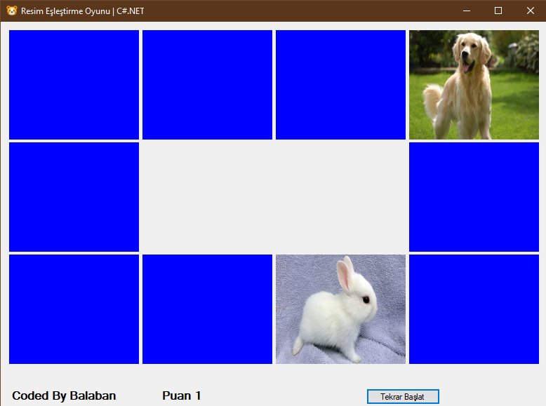 GitHub - epbalaban01/ResimEslestirmeOyunu: Resim Eşleştirme Oyunu