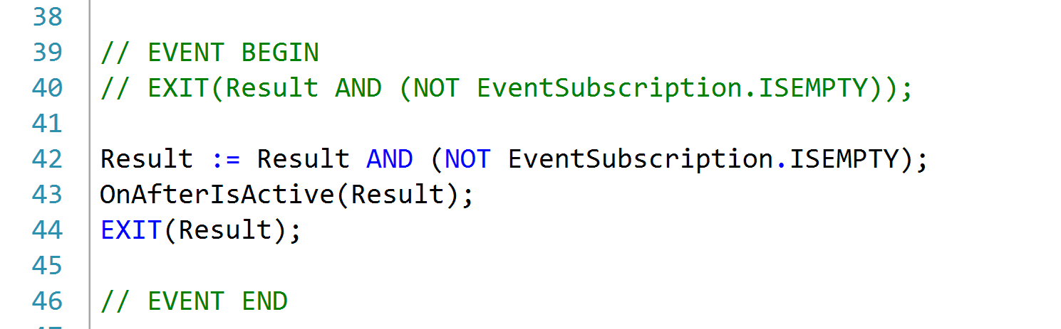 Event Request Codeunit 19 Event Onafterisactive And Event Onbeforethrowerror · Issue